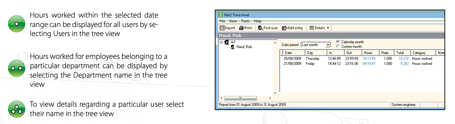 Paxton Using Net2 Timesheet | All Secure Security Resources - Manuals & Pdf's